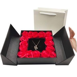 Jewelry | Eternal Roses Gift Box With Design Necklace 10 Languages Love ...